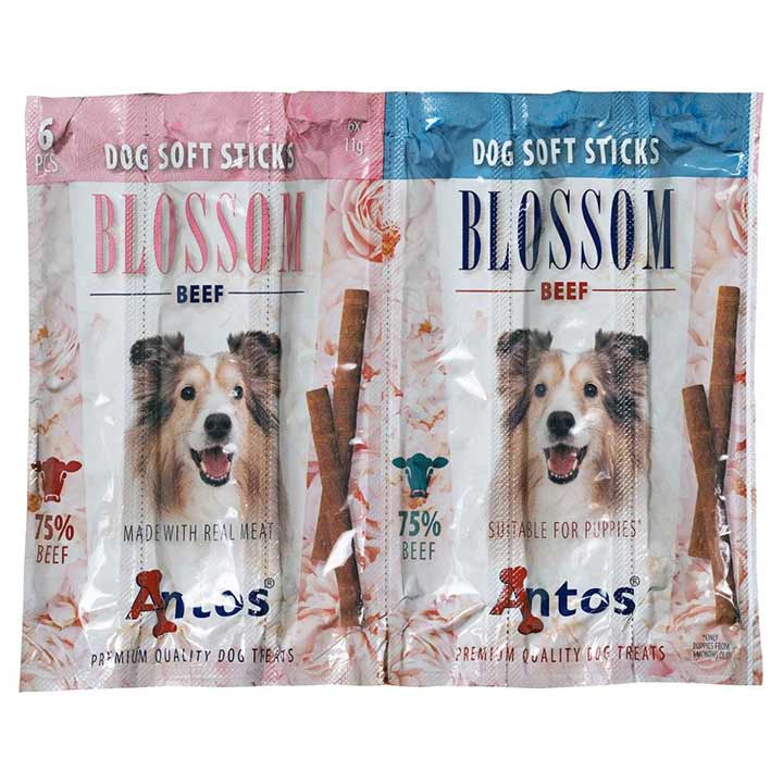 Soft sticks Dog Beef Blossom 6stk | Nettdyret
