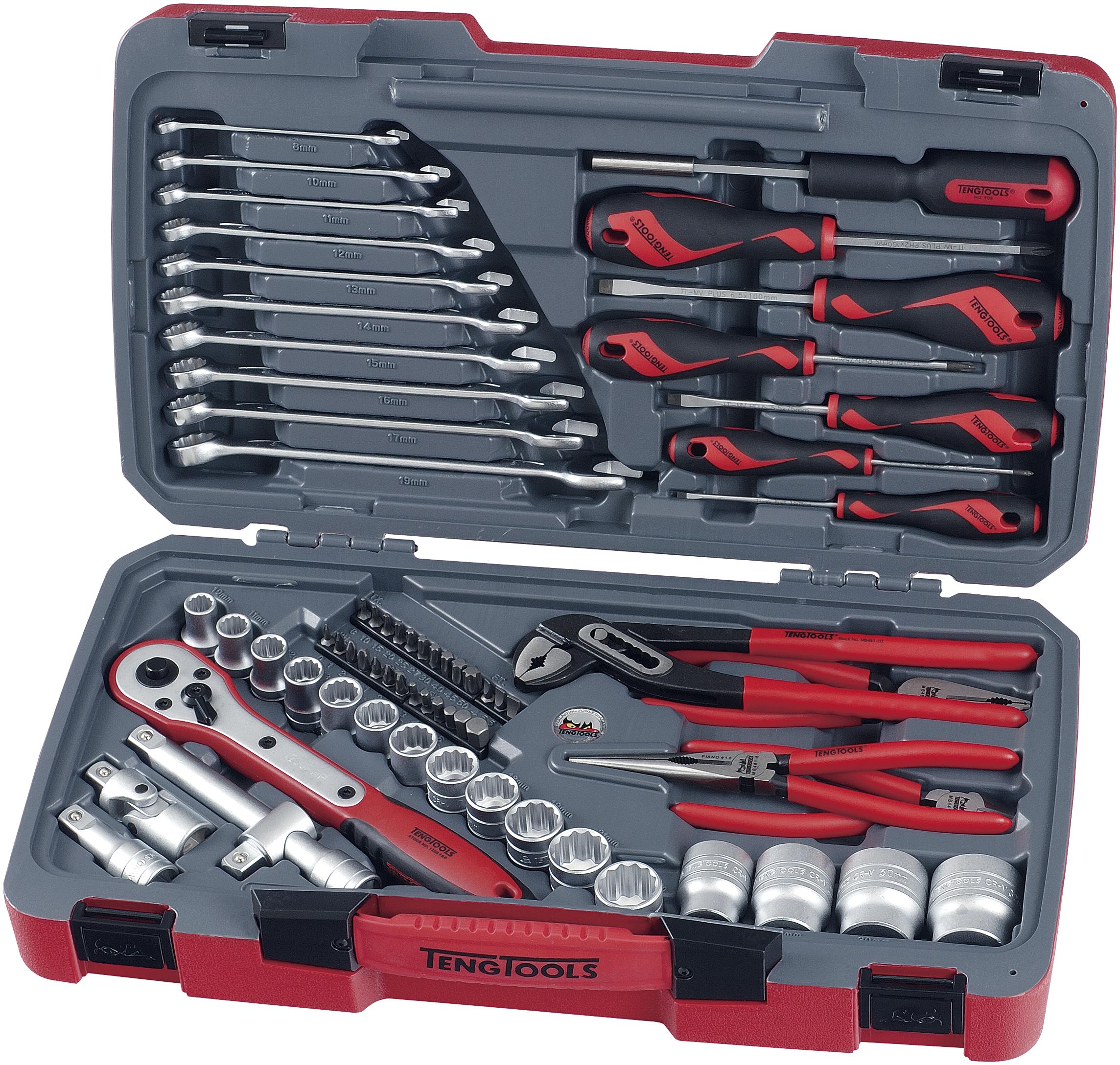 Teng Tools Teng T1268 værktøjssæt 1/2" 68 dele | DMT Værktøj