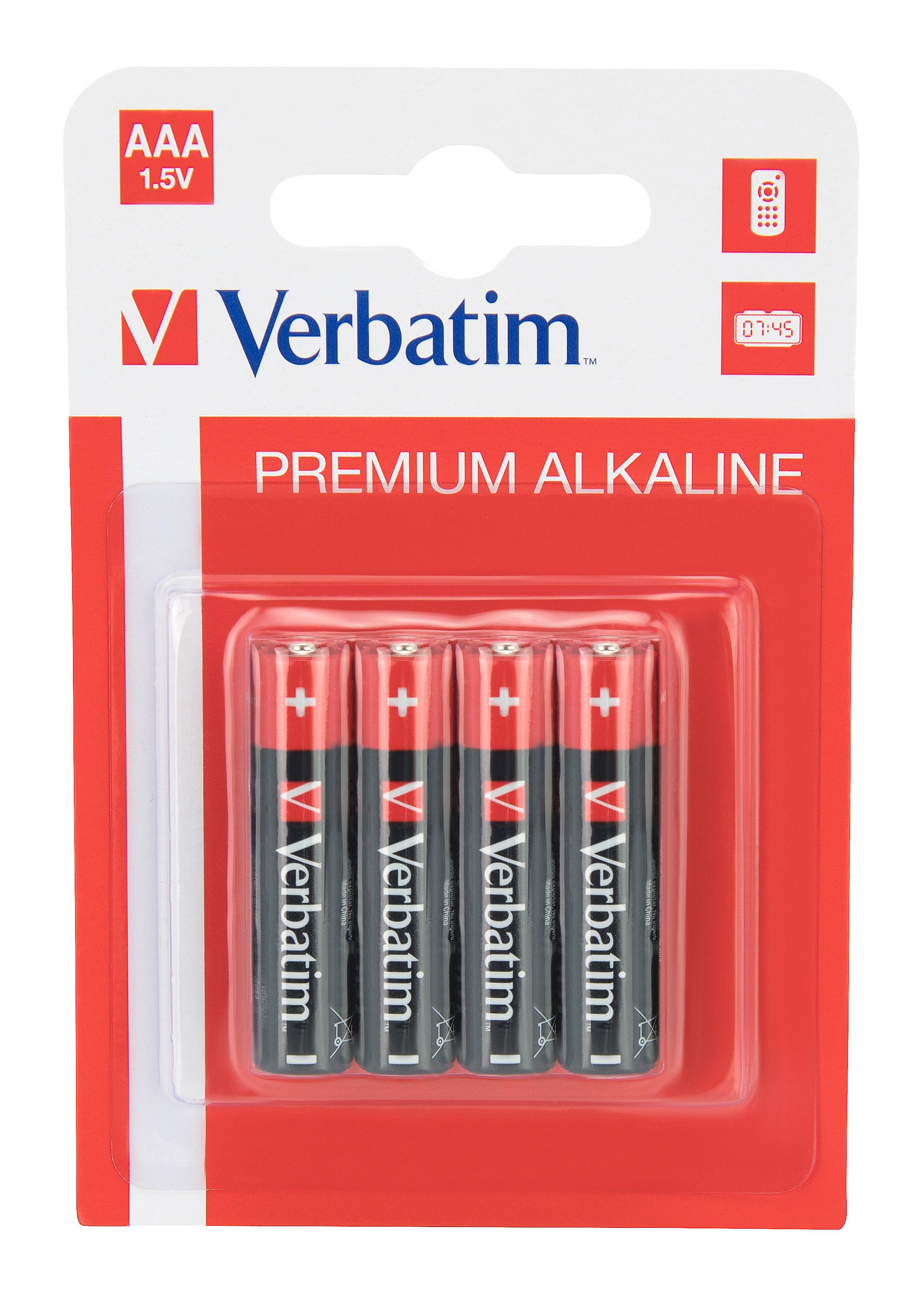VERBATIM AAA Alkaline Battery (LR03) 4pack Blister Retail | blinQ AS