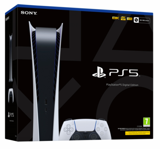 SONY Playstation 5 PS5 Konsol -Digital Edition- 825 GB SSD | Dataworld