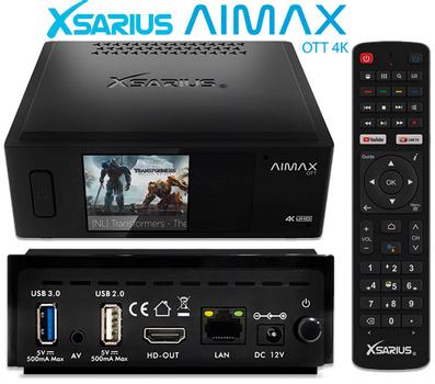 Xsarius AIMAX OTT BT 4K UHD LCD AndroidTV H.265 WLAN | CompuSat