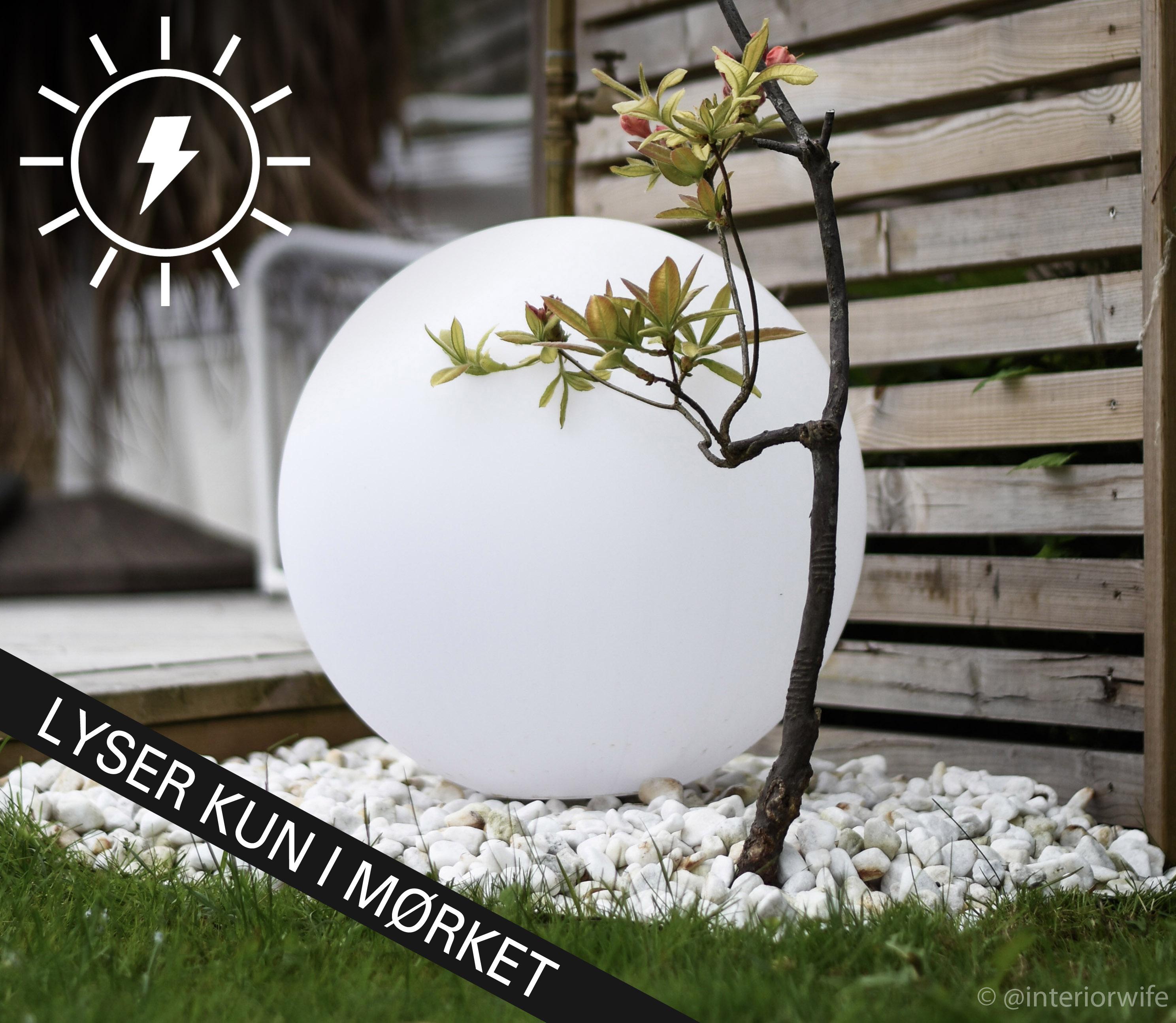 Trend light LED-ball lampe, solcelle+lader, 400mm | Multitrend