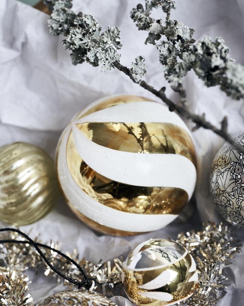 House Doctor Julekule Twister Gull Ø8cm | Multitrend