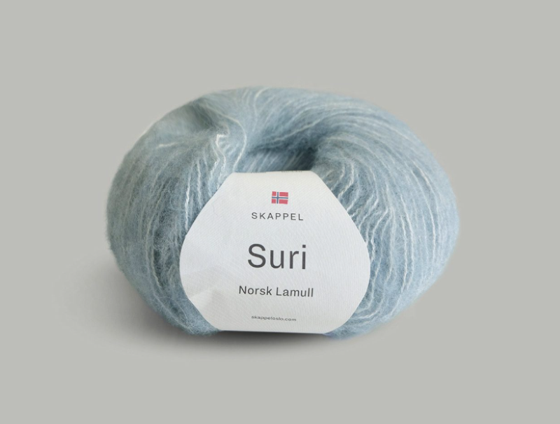 Skappelstrikk Suri Norsk Lamull 1006 Havbris, 50g | Multitrend