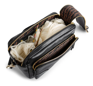 Muud Stavanger Veske-til-Strikketøy Limited-Edition Black-Gold | Multitrend