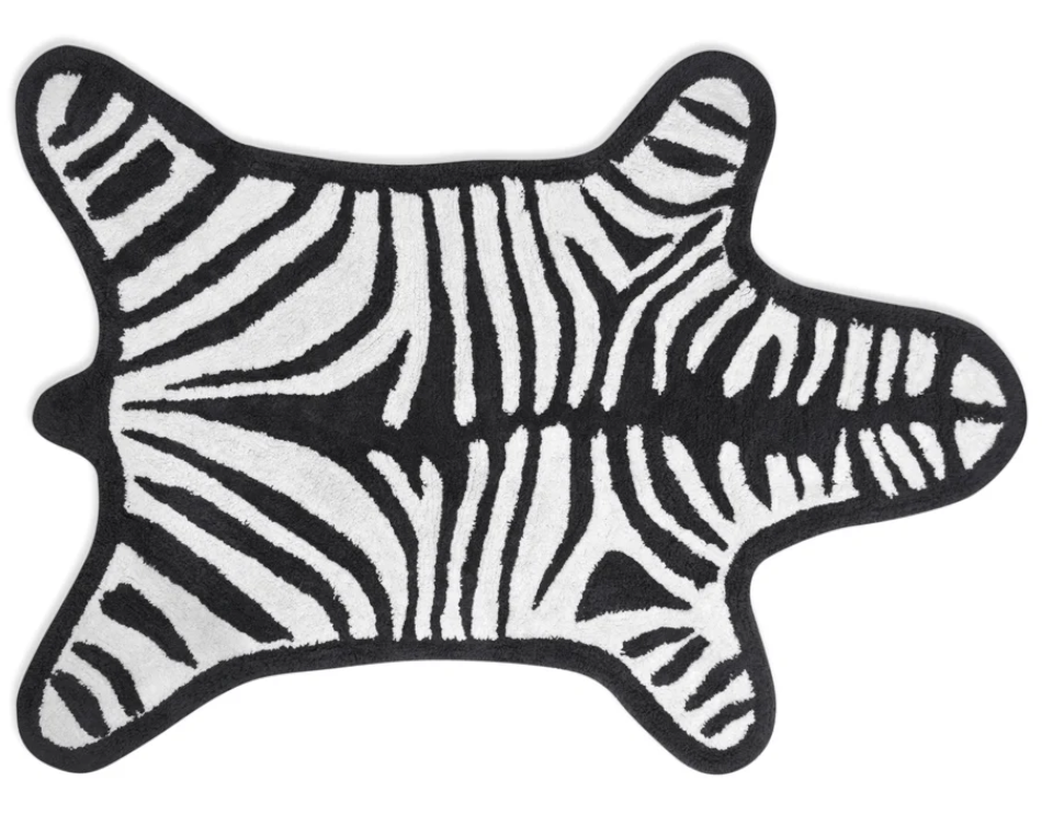 Jonathan Adler Zebra Badematte Sort 79x12 | Multitrend