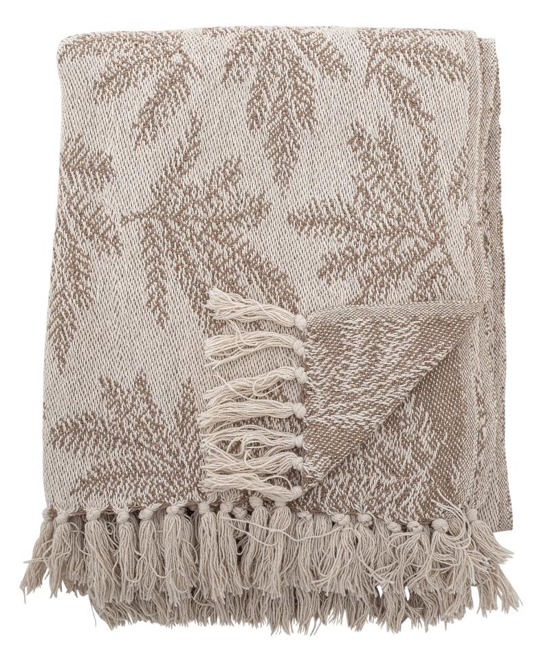 Bloomingville Gabriela Pledd Resirkulert-Bomull Beige_130x160 | Multitrend