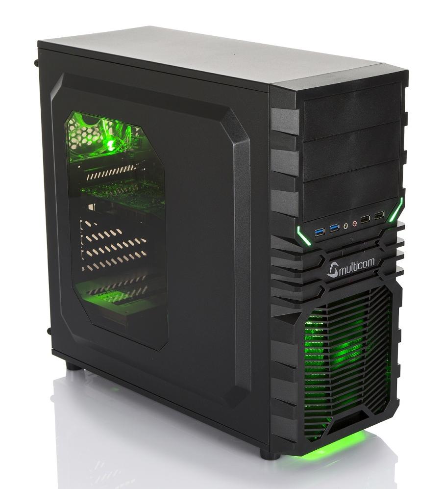 Multicom Tycho A515R Gaming PC AMD Ryzen 5 2600, 8GB, 240GB SSD, 2TB ...