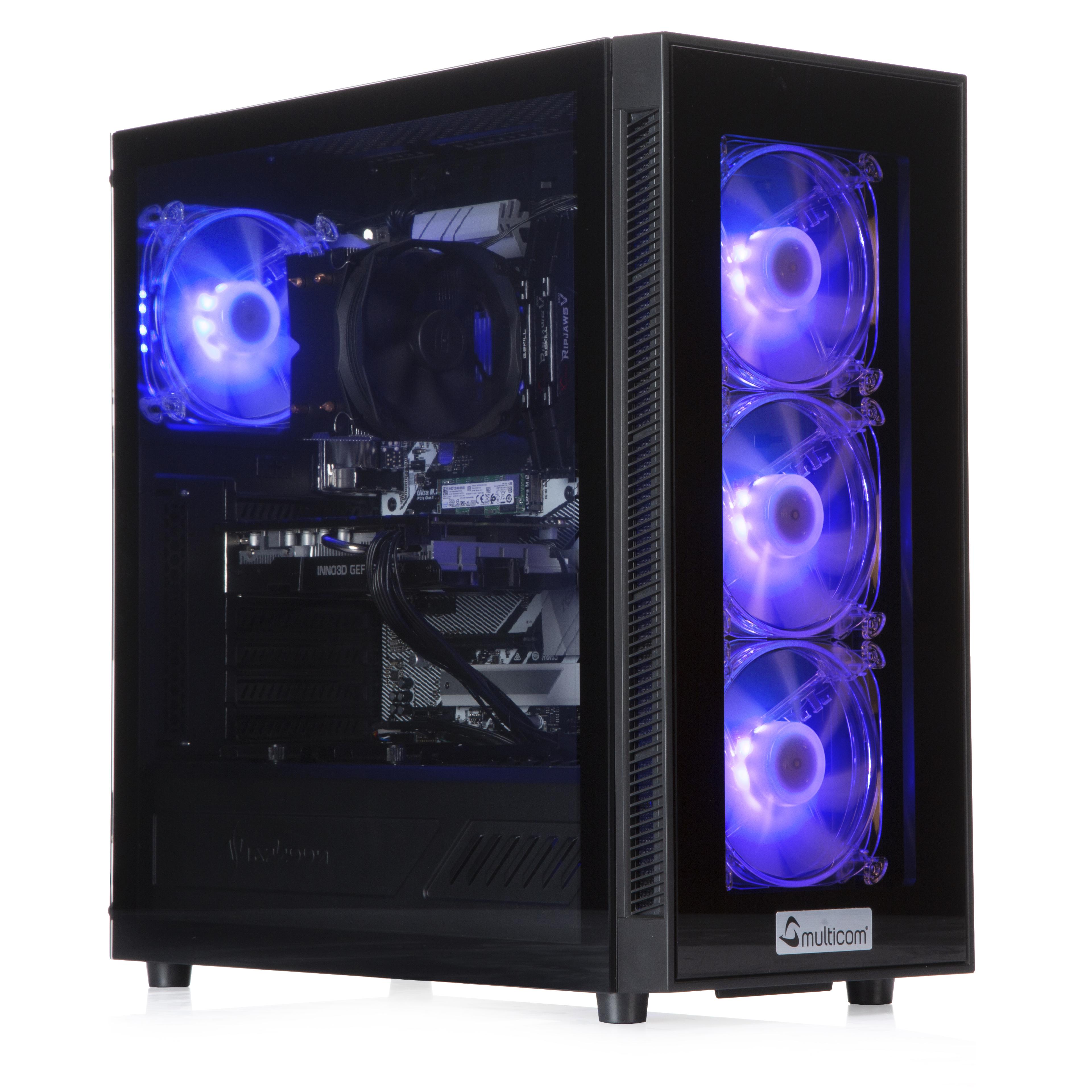 Multicom Noox i611C RGB Gaming-PC Intel Core i5-10600, 16GB, 512GB PCIe ...