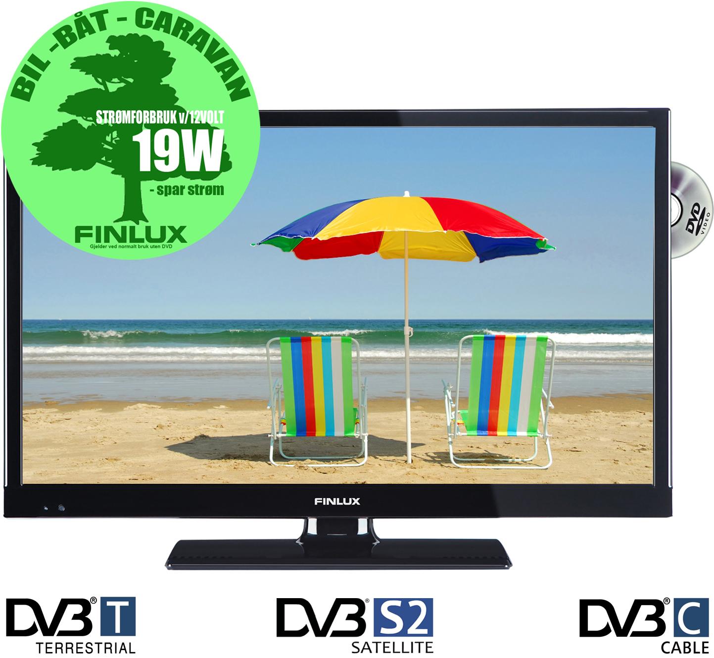 FINLUX 24" LED-TV/DVD 12V/230V HD, | Multicom