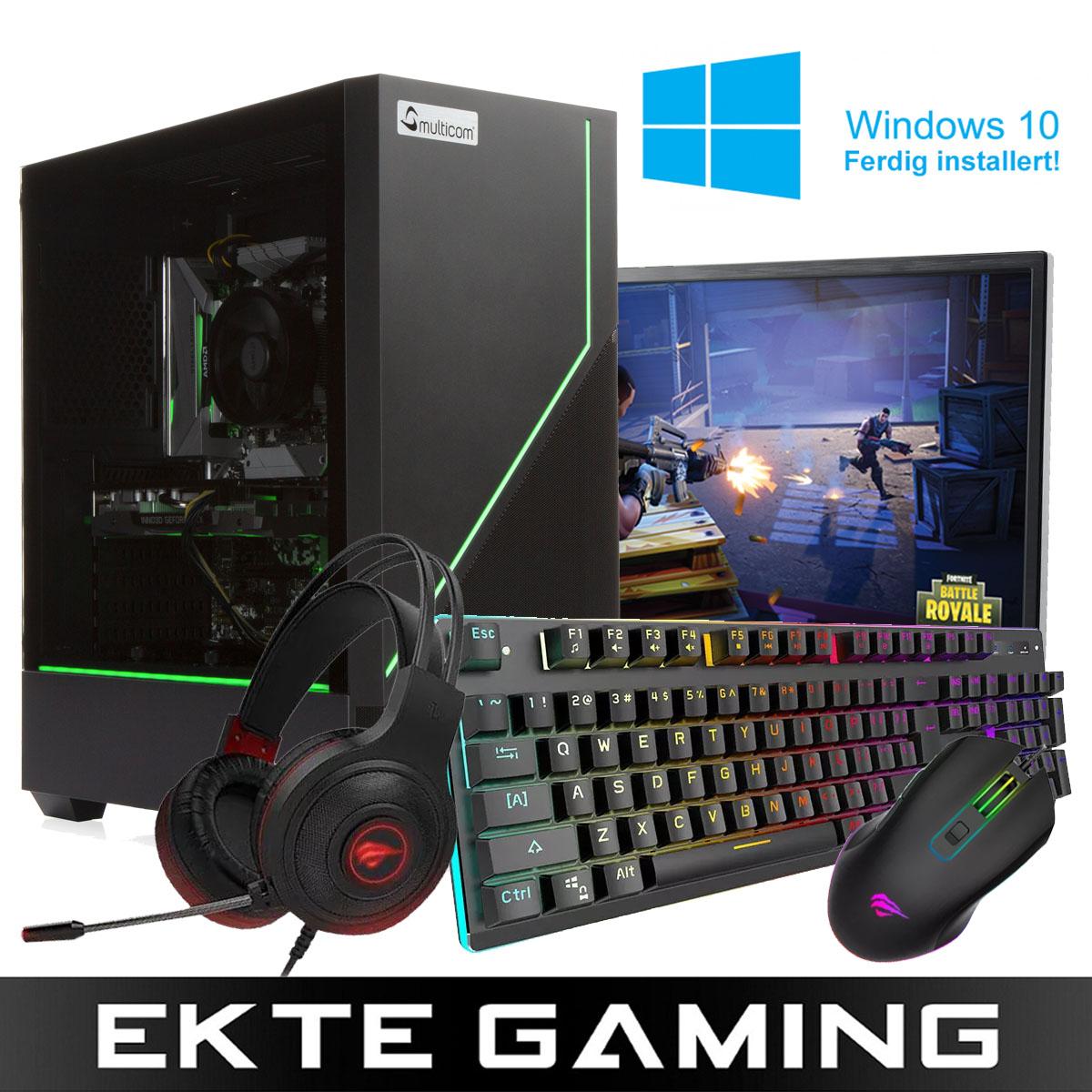 Multicom Flow i510C Gaming-PC-pakke med | Multicom