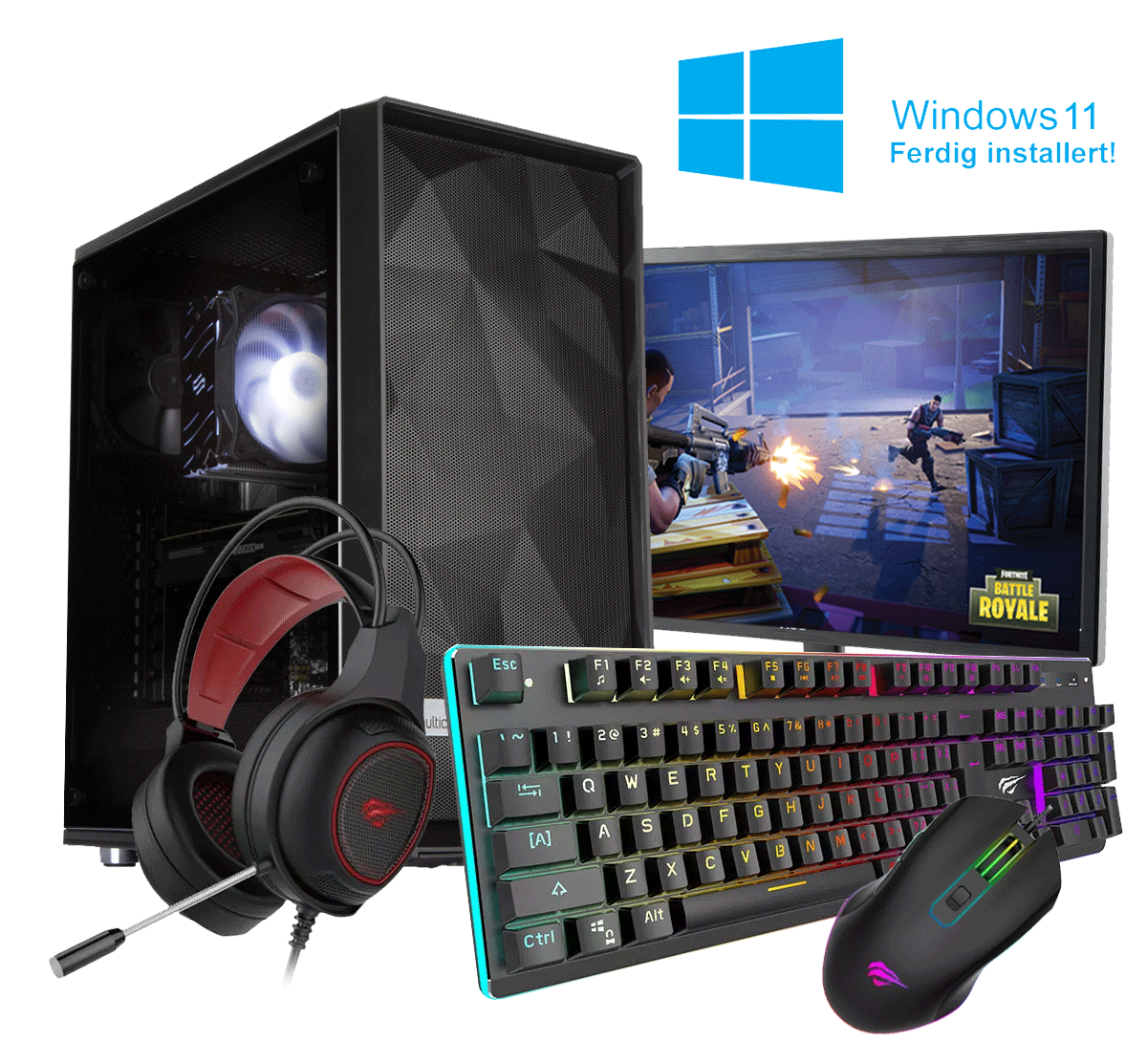 Multicom Mesh A821R Gaming-PC-pakke med | Multicom