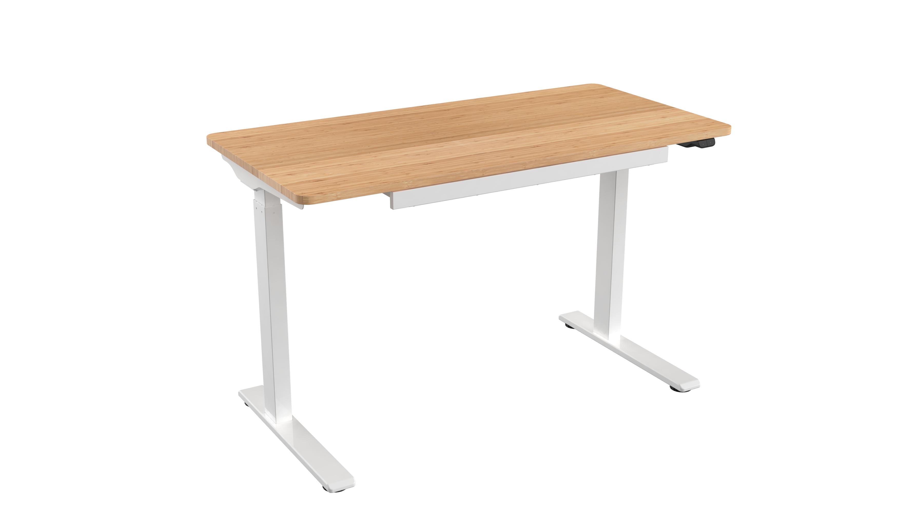 Loctek elektrisk hev/senk-pult 73-123cm - hvit | Multicom