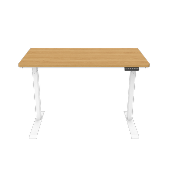 Loctek elektrisk hev/senk-pult 73-123cm - hvit | Multicom